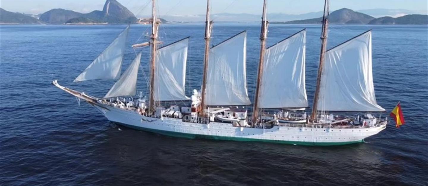El Buque Escuela Juan Sebastián Elcano en Río de Janeiro
